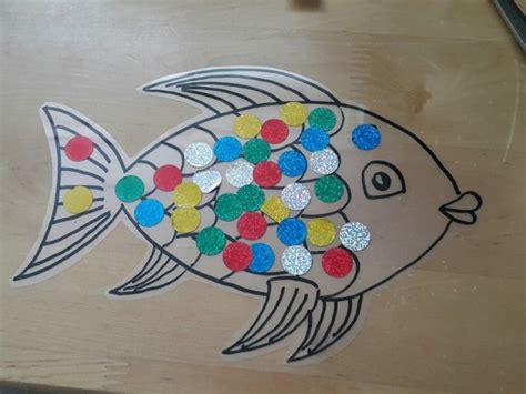 만1세 미술활동 무지개 물고기 꾸미기 네이버 블로그