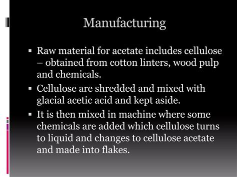 Man Made Fiber Cellulose Acetate Pptx