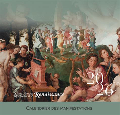 Centre Détudes Supérieures De La Renaissance Calendrier 2026 Des