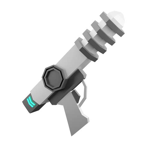 3d Rendering Futuristic Weapon Space Blaster Low Poly Icon 3d Render Sci Fi Shotguns For