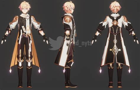 Автор Aether Genshin Impact Male Traveler Genshin Impact
