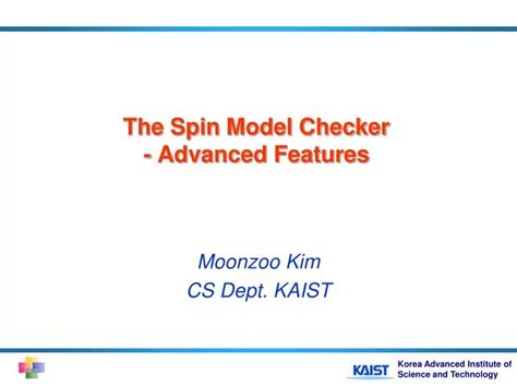 Ppt The Spin Model Checker Advanced Features Powerpoint Presentation Id5971988