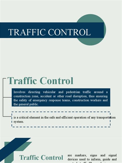 Traffic Control Pdf Traffic Road