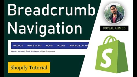 How To Insert Breadcrumb Navigation On Shopify Store ECommerce Thesis