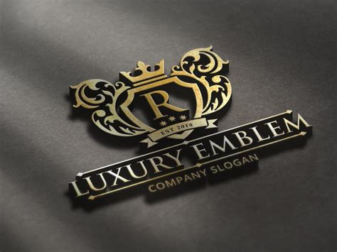 Luxury Gold Logos Elegant Emblem Monogram Luxury Logo Etsy