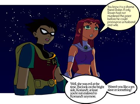 Starfire And Robin By Seraphonfire On Deviantart