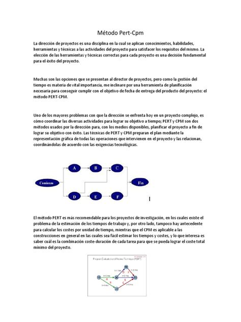 método pert cpm pdf