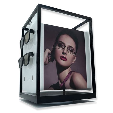 Promotion Counter Rotating Sunglasses Acrylic Eyeglasses Display Shelf