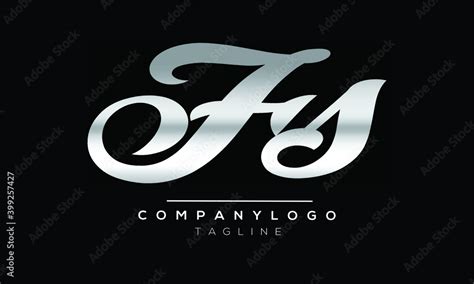 Fs Icon Monogram Letter Text Alphabet Logo Design Stock Vector Adobe