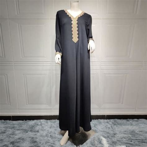 Ramadan Eid Abaya dubaï turquie Musulman longue Robe Islam vêtements