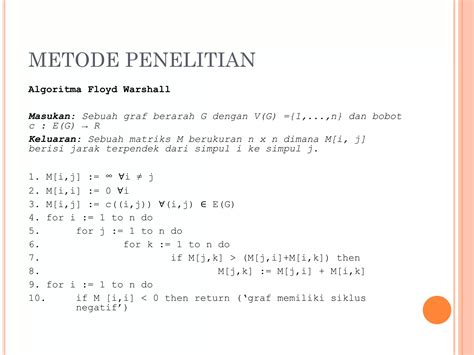 Algoritma Floyd Warshall Dengan Siklus Negatif Pdf