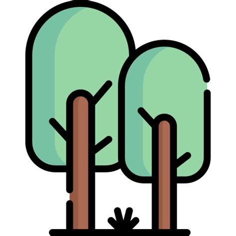 Trees Special Lineal Color Icon