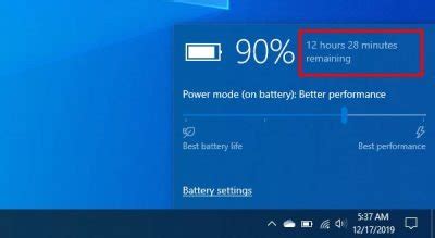 How To Enable Remaining Battery Time In Windows Laptop