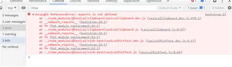 Bug Getting Error After Upgrading To 060 Version Of Lexical From