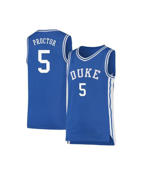Tyrese Proctor Mens Duke Blue Devils 5 Basketball Jersey Blue