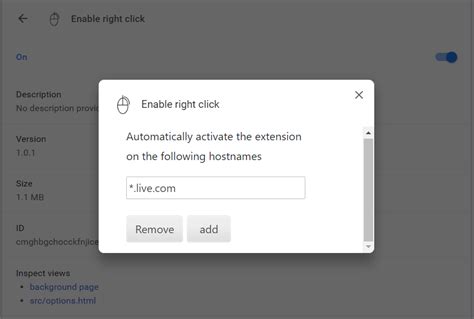 Enable Right Click
