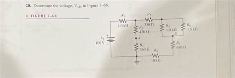 solved 20 determine the voltage vab in figure 7 68