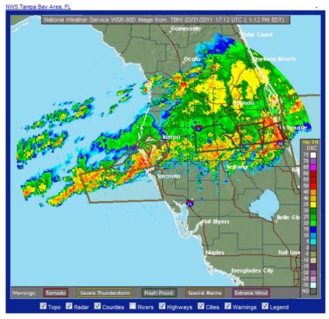 Current Weather Map Of Florida