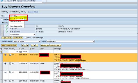 Getting Logon User Counts From Authentication Logs Sap Community