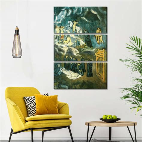 Evocation The Burial Of Casagemas Wall Art By Pablo Picasso