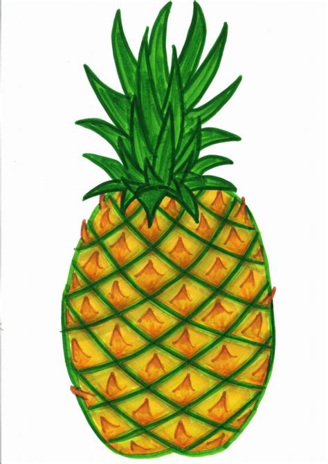 Cartoon Pineapple Clipart Best