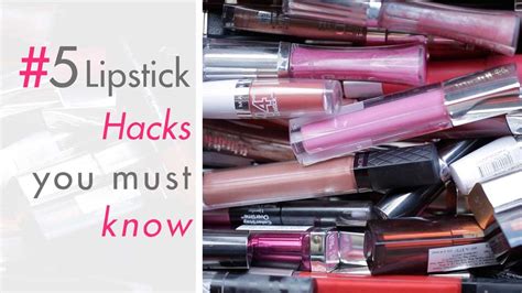 5 Lipstick Hacks You Must Know Makeup Tricks Youtube