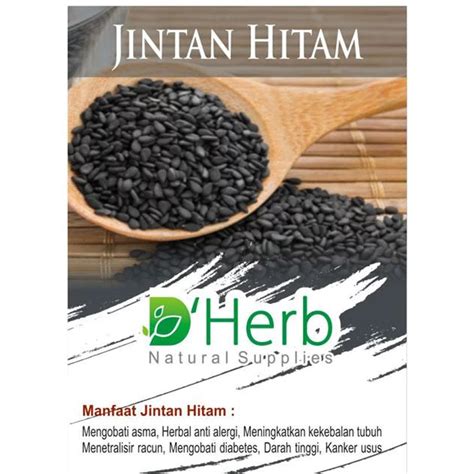 D Herb Pure Biji Jintan Jinten Hitam Habatusauda 100 Gram Shopee