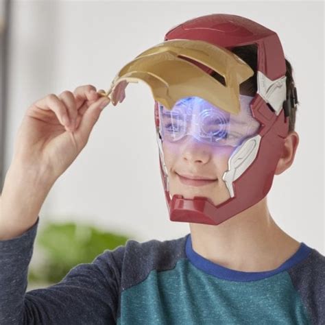 Hasbro Original Avengers Marvel Máscara De Iron Man Con Efectos
