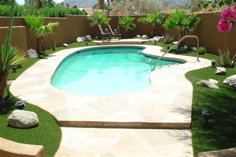 Pools With Artificial Grass American Southwest Swimming Pool And Hot
