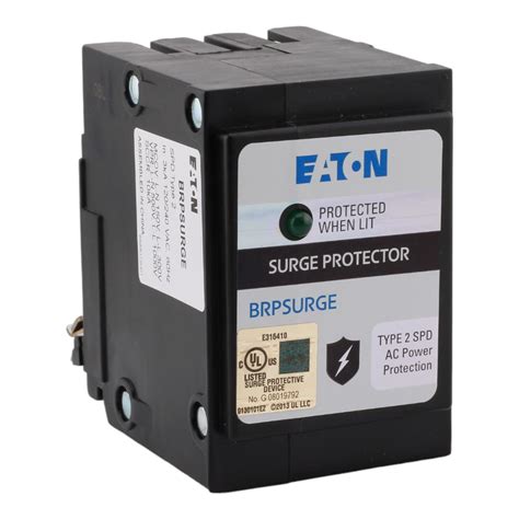 Eaton Br Brpsurge 18ka 2p 120 240v Plug On Neutral Surge Protector