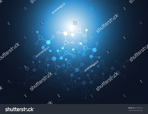 Science Template Wallpaper Banner Dna Molecules 스톡 벡터로열티 프리 631891922