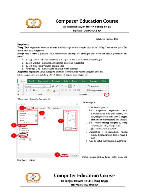 Excel 1 Alignment Pdf Excel 1 Alignment Pdf