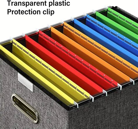 Document Organizer File Boxes For Hanging Files With Lid Collapsible