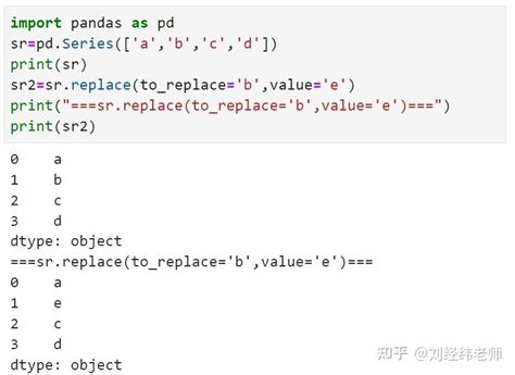 替换series中的值 Replace函数 知乎