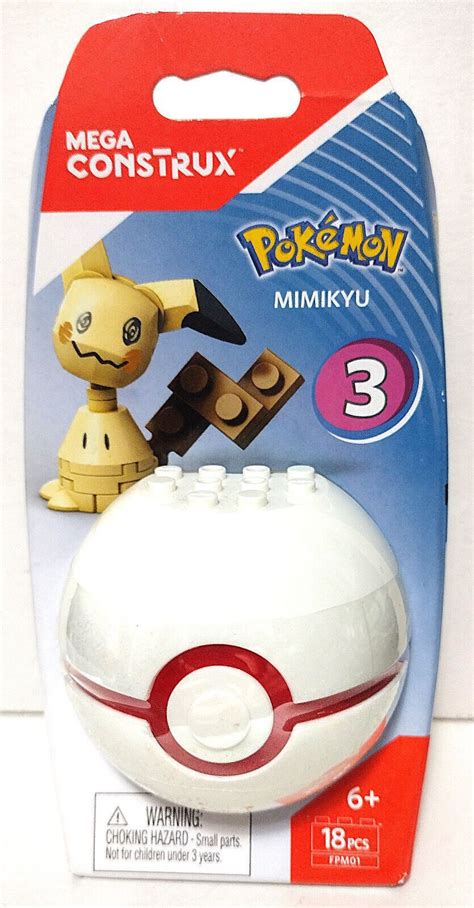 Mega Construx New Pokemon Mimikyu Pokeball Series 3 Retired 4778676420