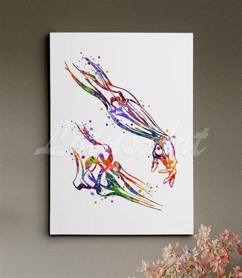 Elbow Joint Anatomy Watercolor Canvas Print Medical Clinic Etsy