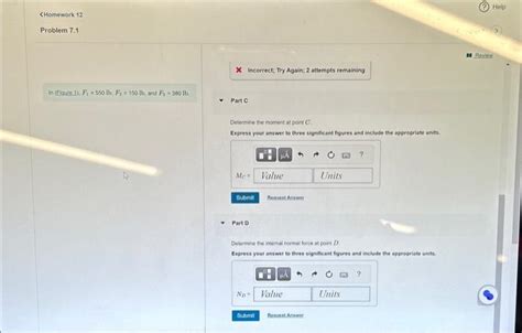 Solved Determine The Moment At Point D Express Your Answer Chegg