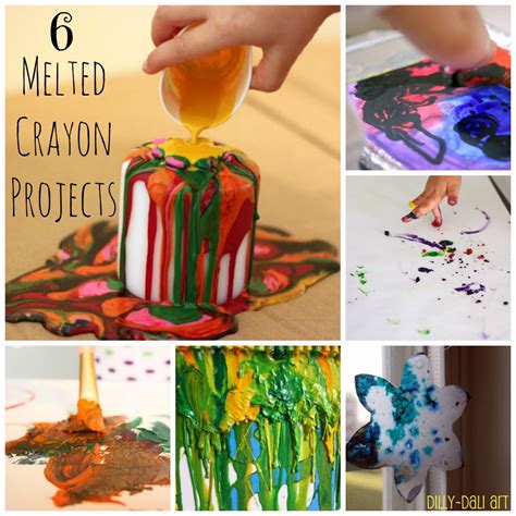 Dilly Dali Art 6 Melted Crayon Projects