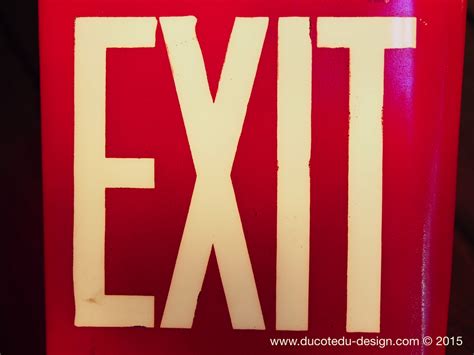 Lampe Exit Usa Produit Americain Deco Indus Americaine