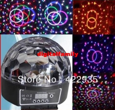Led 6 3W Channel DMX512 Control Digital LED RGB Crystal Magic Ball