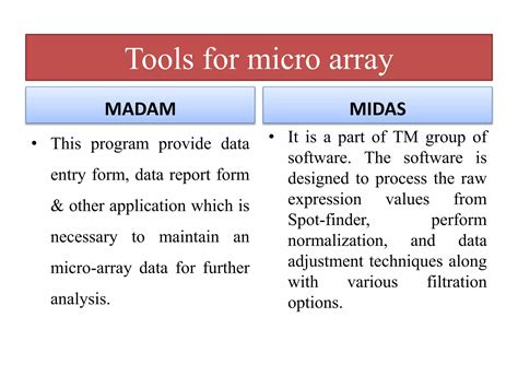 Microarray Data Analysis By Ritesh Kumar Pptx Genetics Science