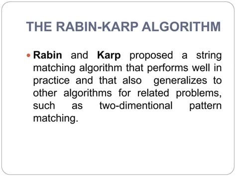 String Matching Algorithms Ppt