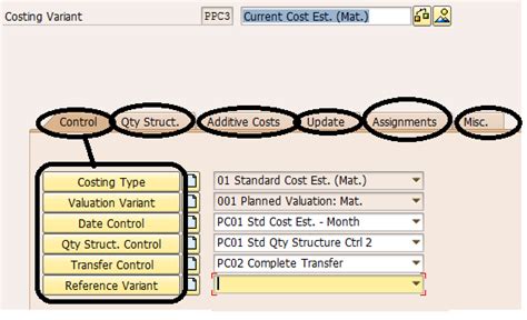 Sap Fico Central Basics Of Sap Standard Cost Estimate Understanding