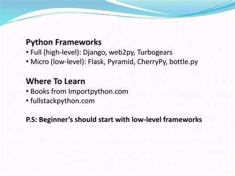 Web Development With Python Pptx Web Development Internet