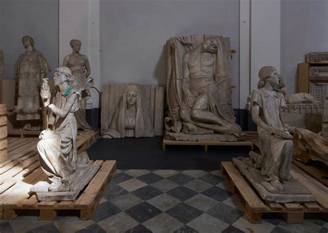 Storage Crates Form Plinths In Microscapes Tuscan Church Conversion