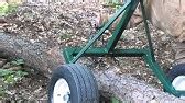 Бревновоз- тачка для перевозки брёвен. - YouTube