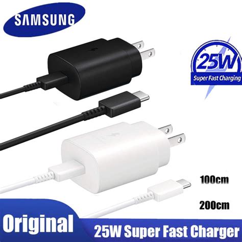 Original Samsung 25w Usb Type C Super Fast Charger Pd Wall Power