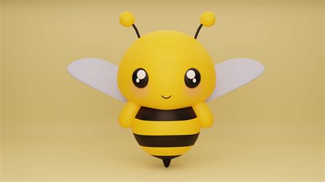 3d Bee Turbosquid 1982348