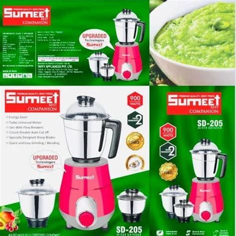 Sumeet Mixer Grinder Sd 205 3jar At ₹ 2500piece Begum Bazar