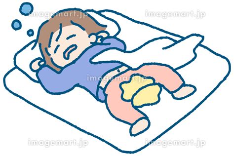 布団でおねしょをする女の子のイラスト 204447843 イメージマート